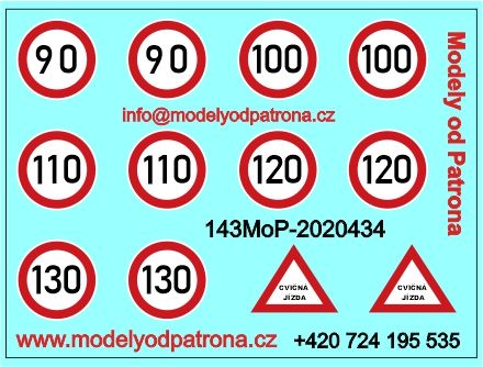 BRAND DECALS SET - MAXIMUM SPEED | Modelsnavigator.com