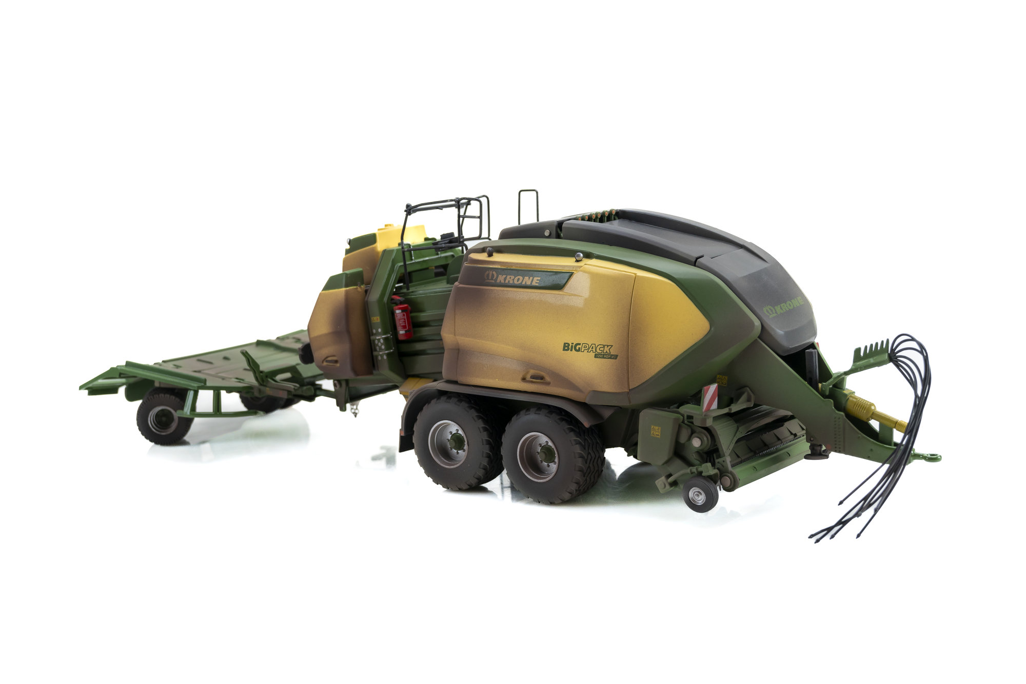 Krone Big Pack 1290 HDP VC with bale trailer "Dirty Edition ...