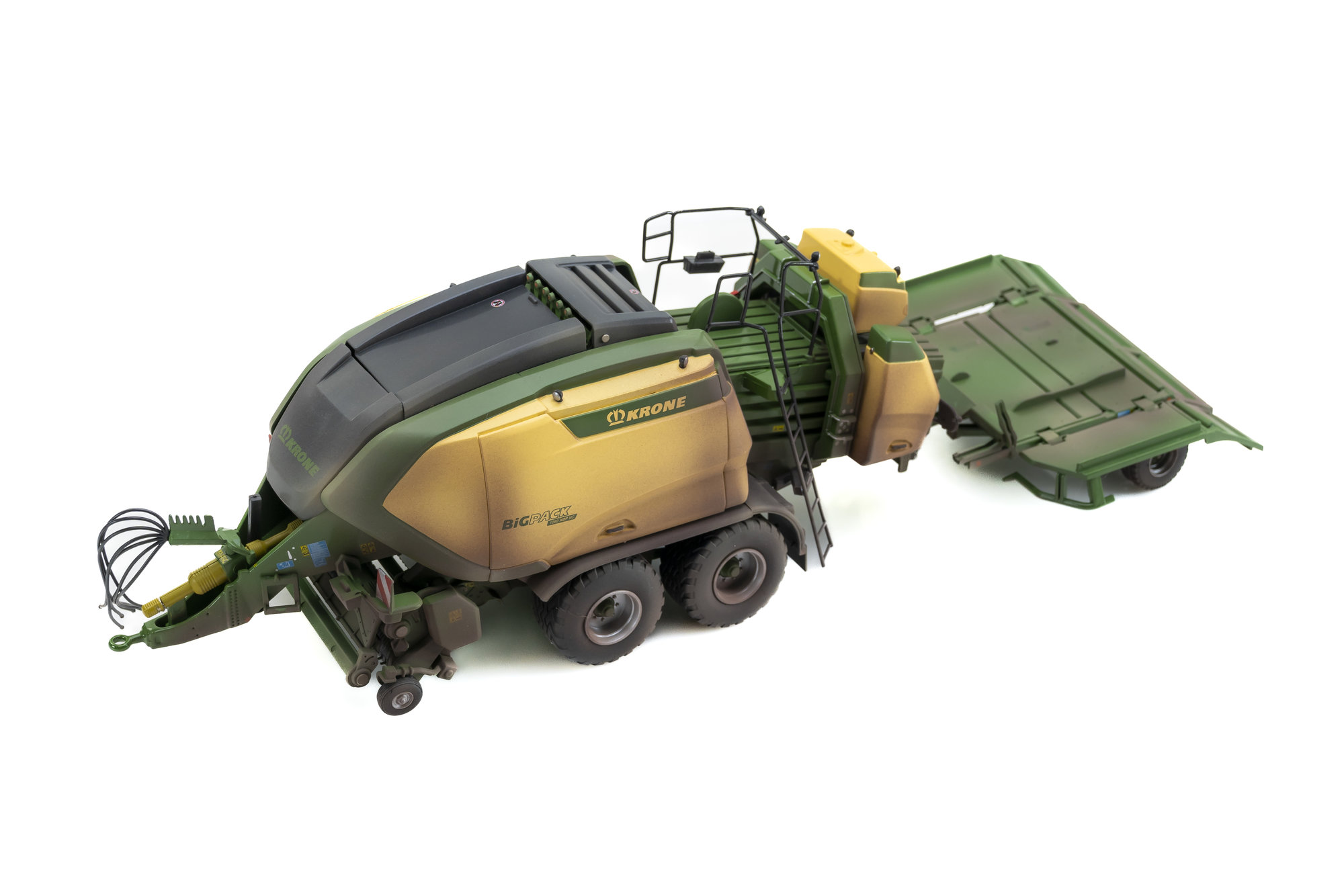 Krone Big Pack 1290 HDP VC with bale trailer "Dirty Edition ...