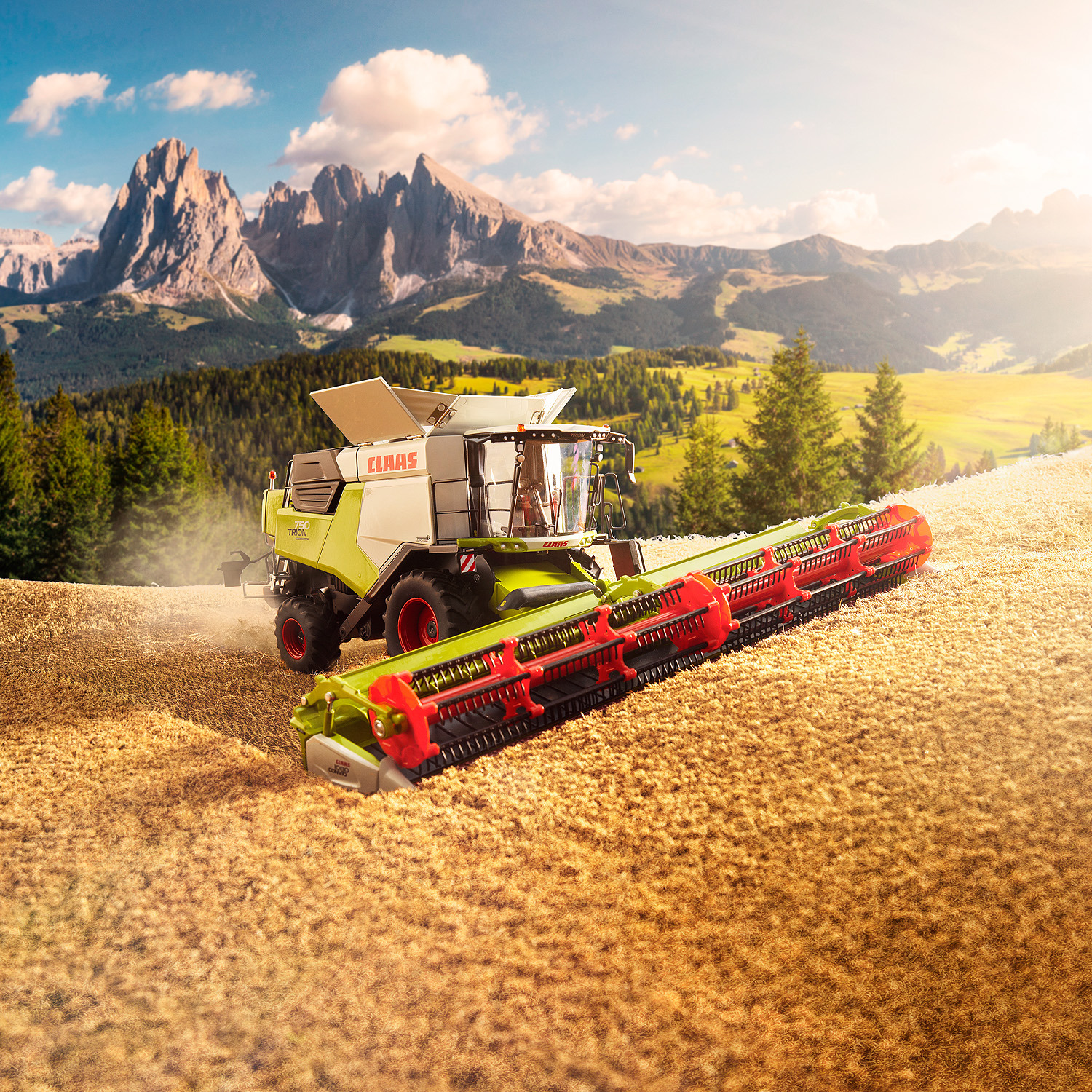 Claas TRION 750 MONTANA + CONVIO 1080 FLEX | Modelsnavigator.com