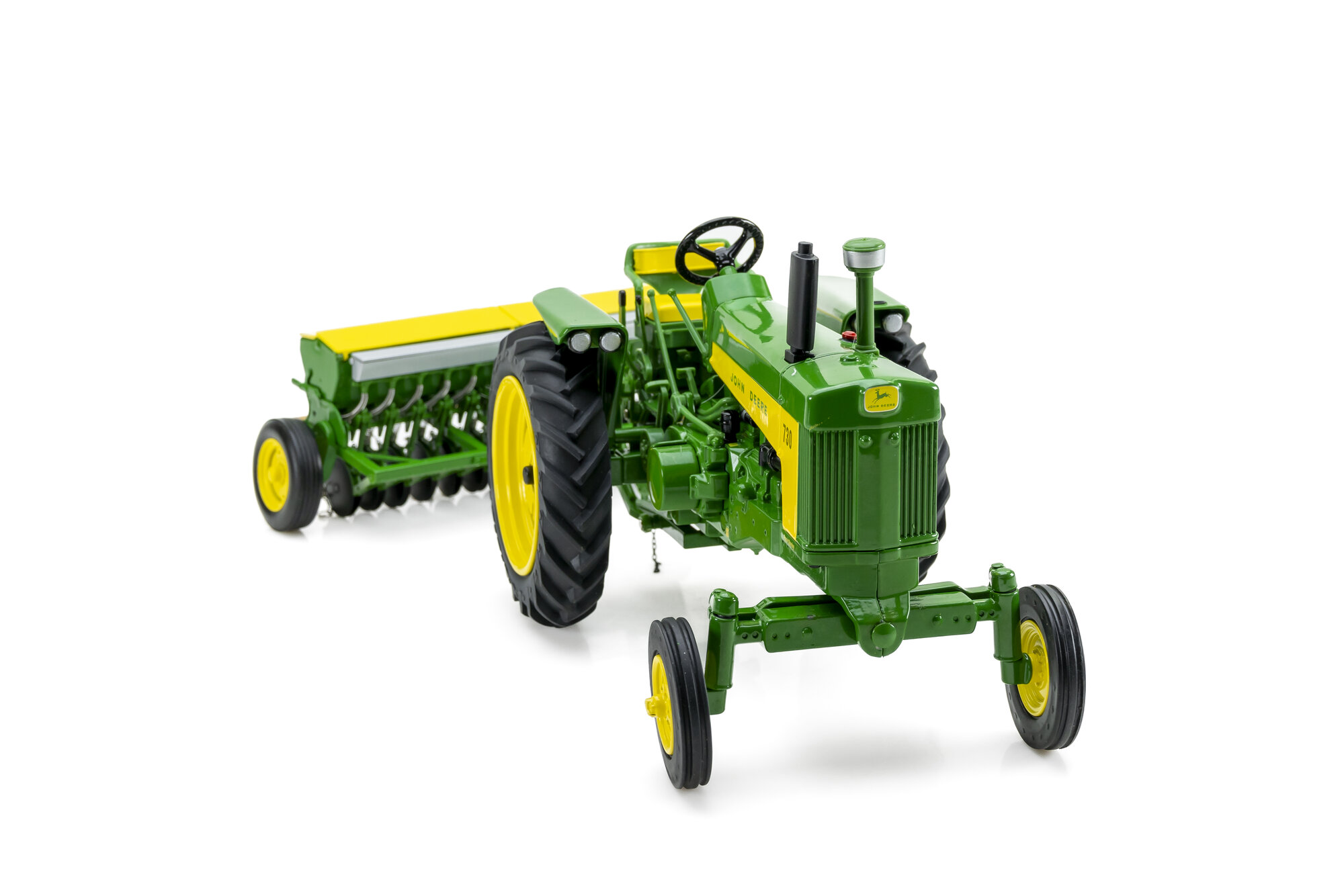 John Deere 730 set with Van Brunt seeder | Modelsnavigator.com