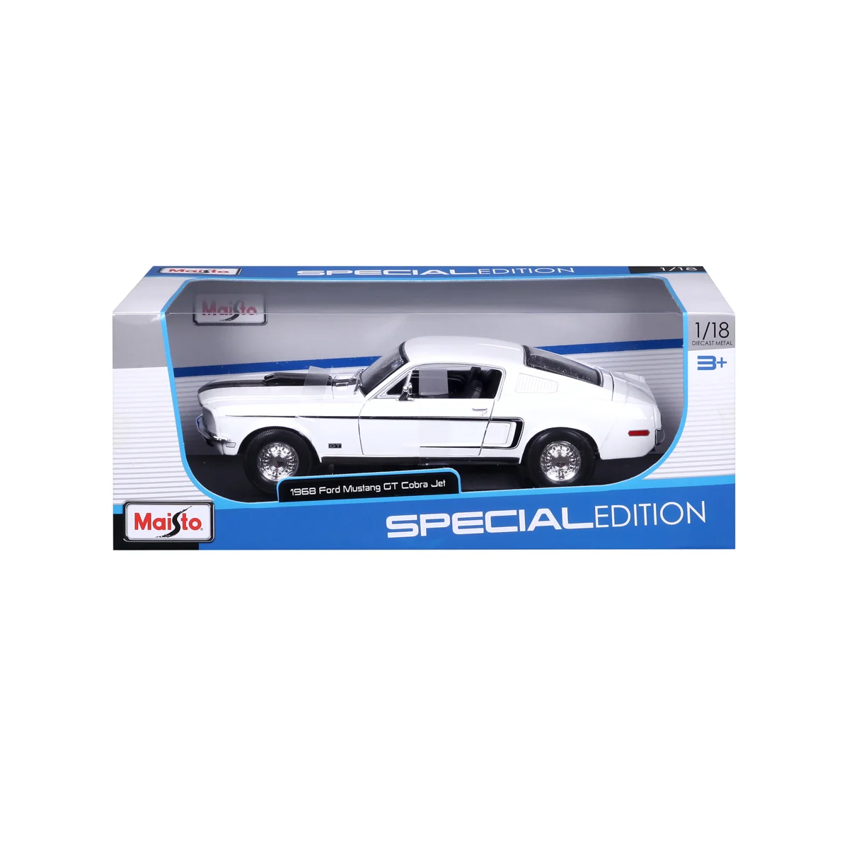 1968 Ford Mustang GT Cobra Jet, bílá | Modelsnavigator.com