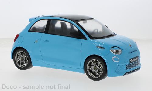 Fiat 500e Abarth light blue 2024 | Modelsnavigator.com