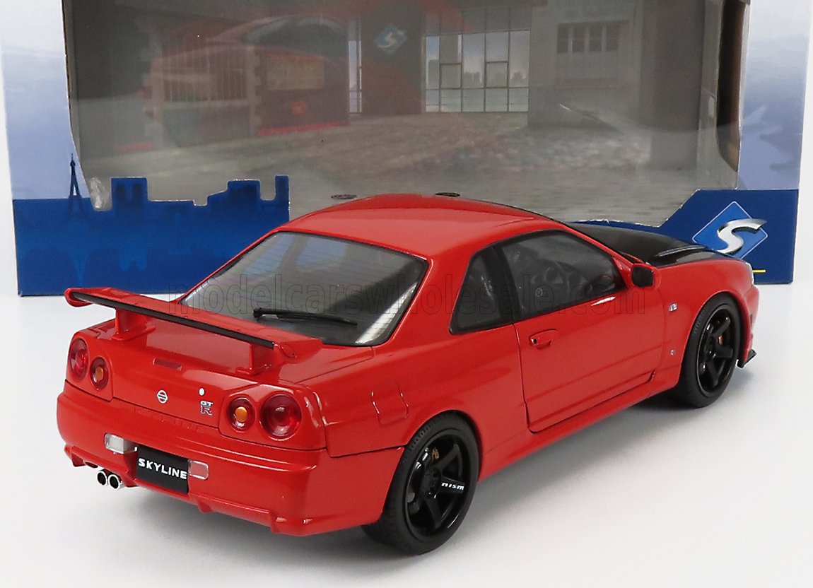 NISSAN - SKYLINE GT-R (R34) 1999 - ROT SCHWARZ | Modelsnavigator.com