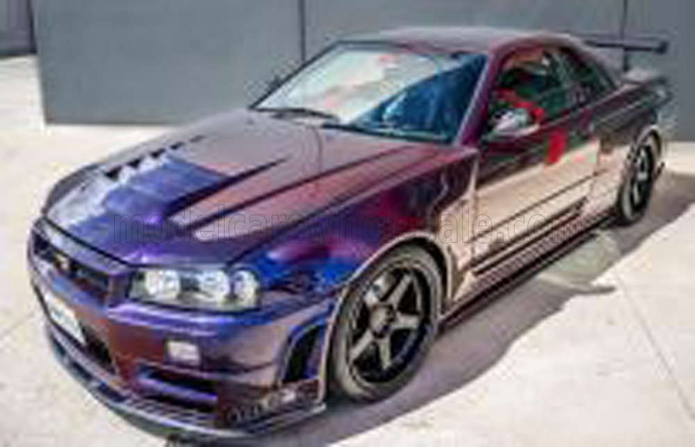 NISSAN SKYLINE GT-R (R34) Z-TUNE 1999 PURPLE | Modelsnavigator.com