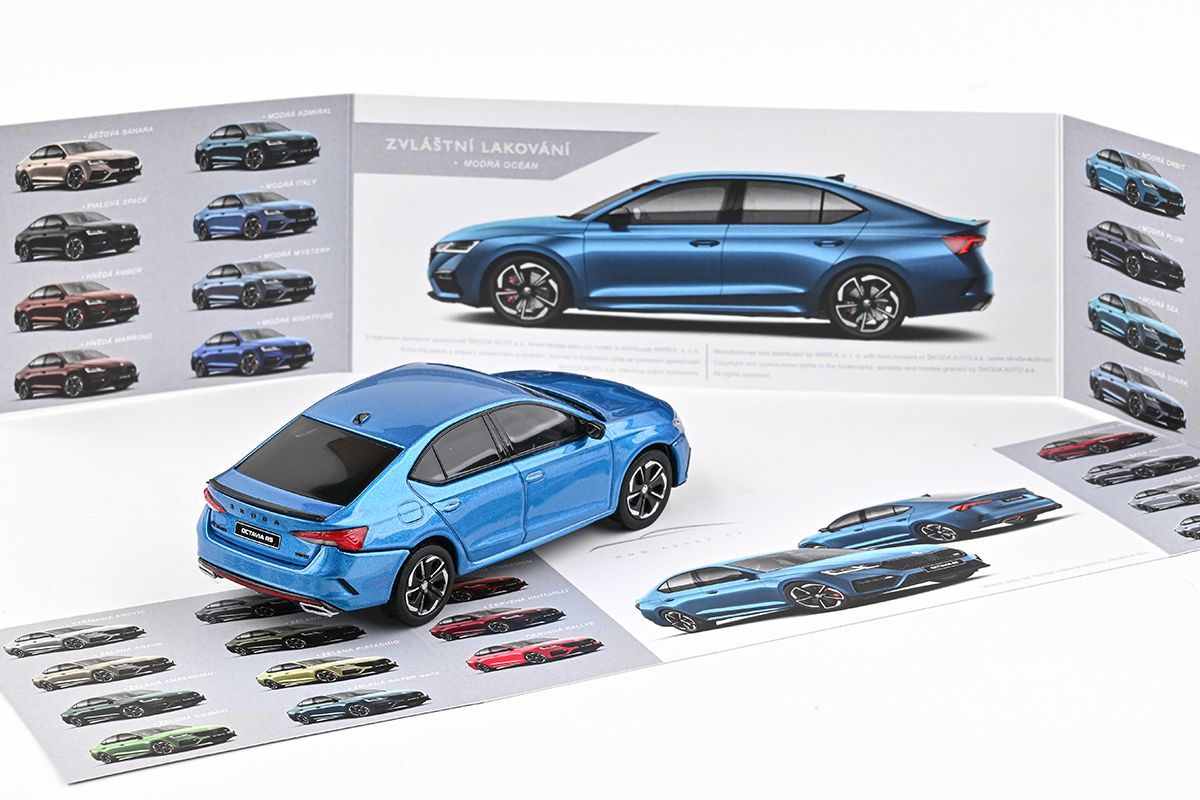 Škoda Octavia IV RS (2020) - Metallic Ocean Blue | Modelsnavigator.com