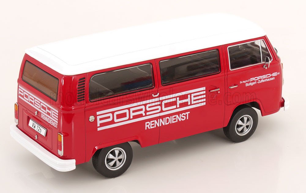 Kvalitný kovový model mikrobusu Volkswagen T2b Minibus vo farbách ...