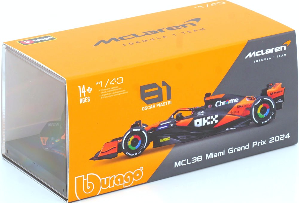 McLaren MCL38, No.81, McLaren F1 team, formula 1, O.Piastri, 2024 ...