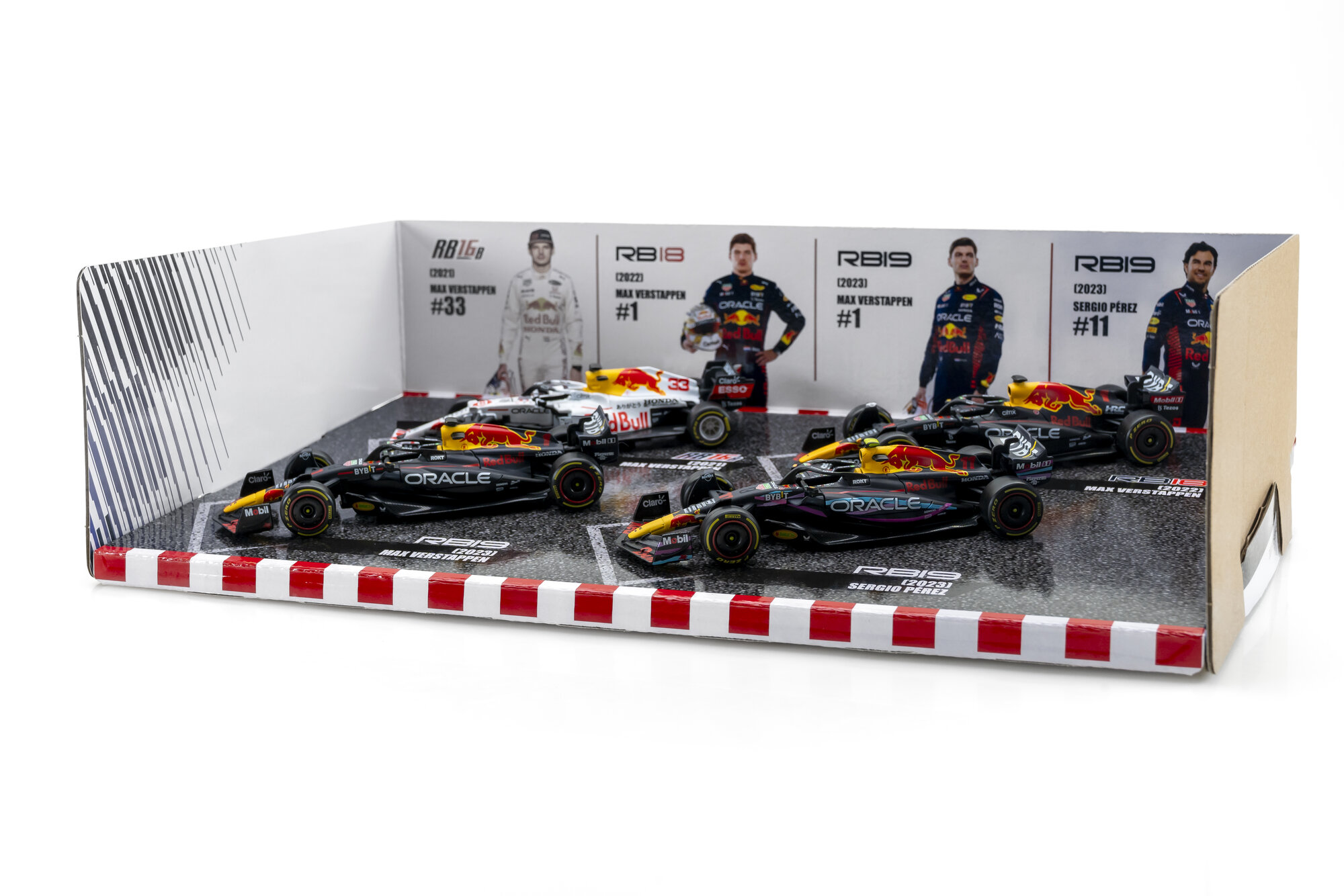 Red Bull set 2x RB19, RB18 and RB16B TEAM ORACLE RED BULL RACING ...