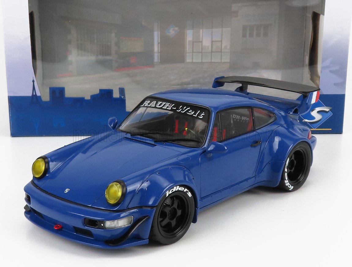 SOLIDO - PORSCHE - 911 964 RWB RAUH WELT 1992 - BLUE | Modelsnavigator.com