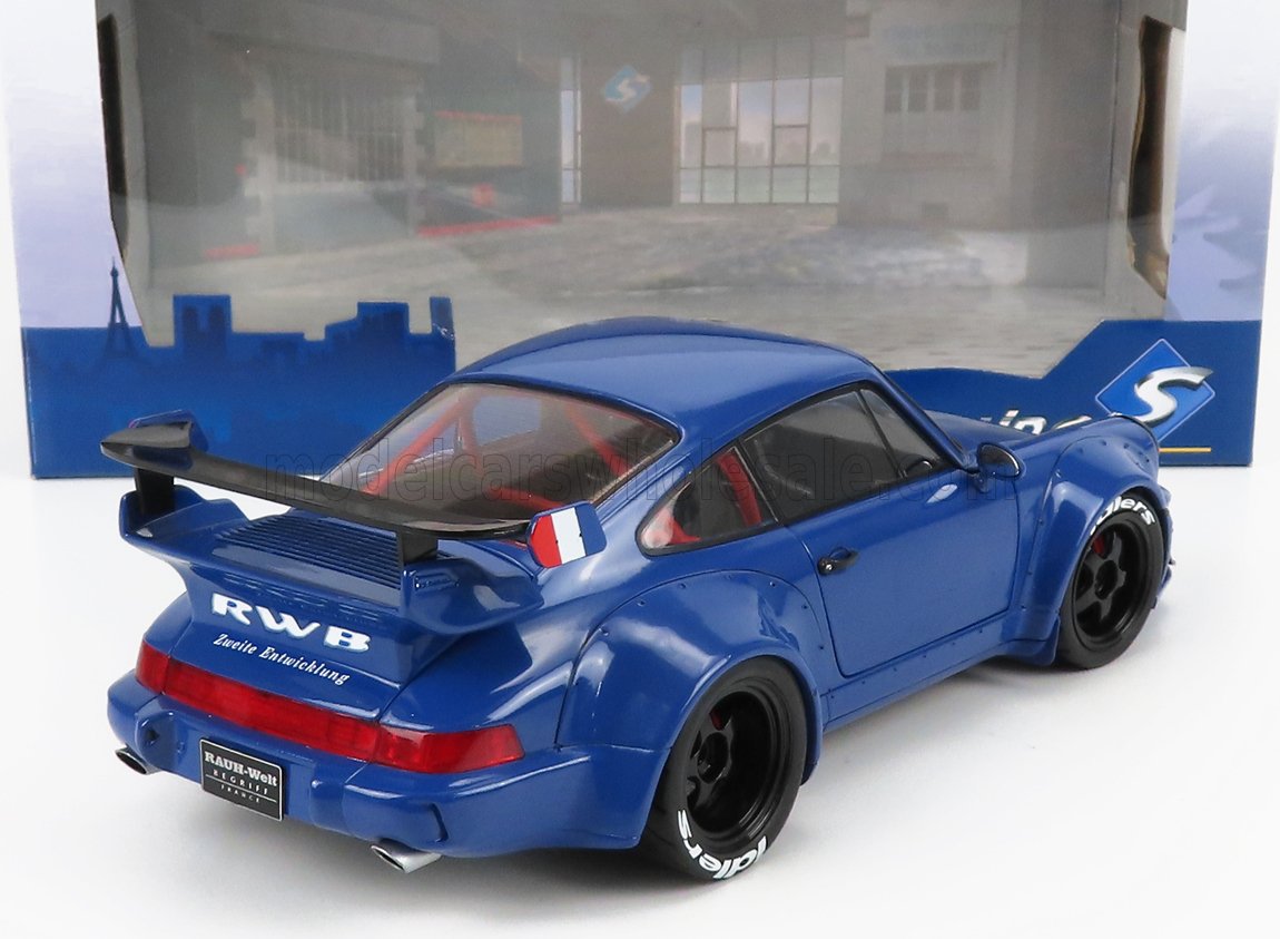 SOLIDO - PORSCHE - 911 964 RWB RAUH WELT 1992 - BLUE | Modelsnavigator.com