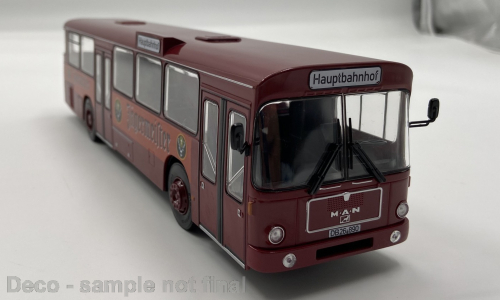 MAN SL 200, dark red, DB - Jägermeister, 1975 | Modelsnavigator.com