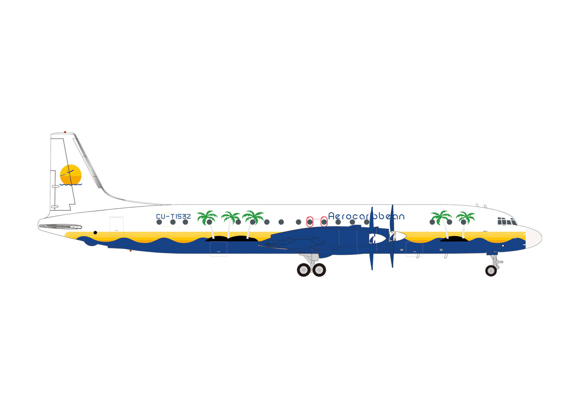 Aero Caribbean Ilyushin IL-18 | Modelsnavigator.com