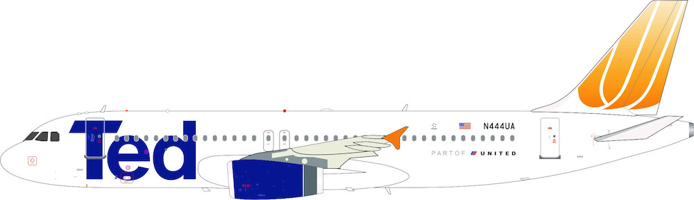 Airbus A320-200 Ted (United Airlines) | Modelsnavigator.com