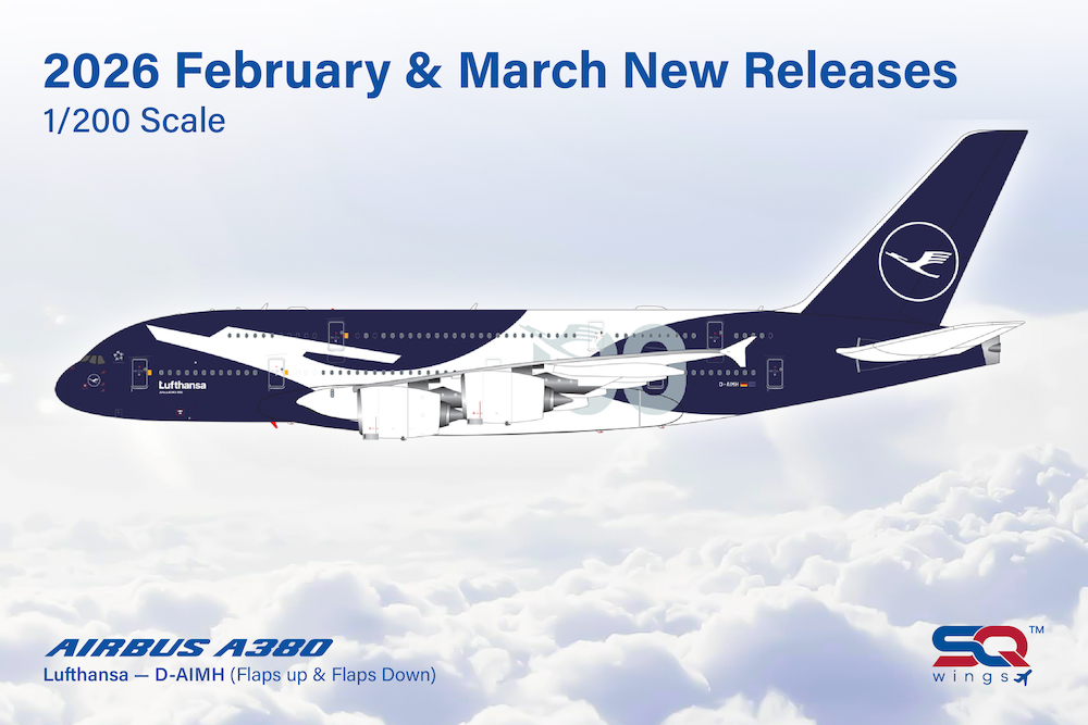 Airbus A380 Lufthansa Flaps Down | Modelsnavigator.com