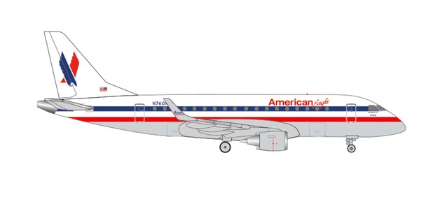 American Eagle (Envoy Air) Embraer E170 Heritage Livery ...