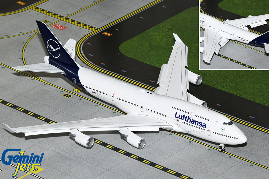 Boeing 747-400 Lufthansa flaps down | Modelsnavigator.com