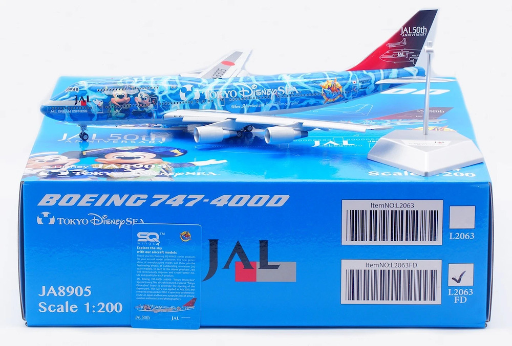 Boeing 747-400D JAL Japan Airlines No.5 Disney Sea | Modelsnavigator.com