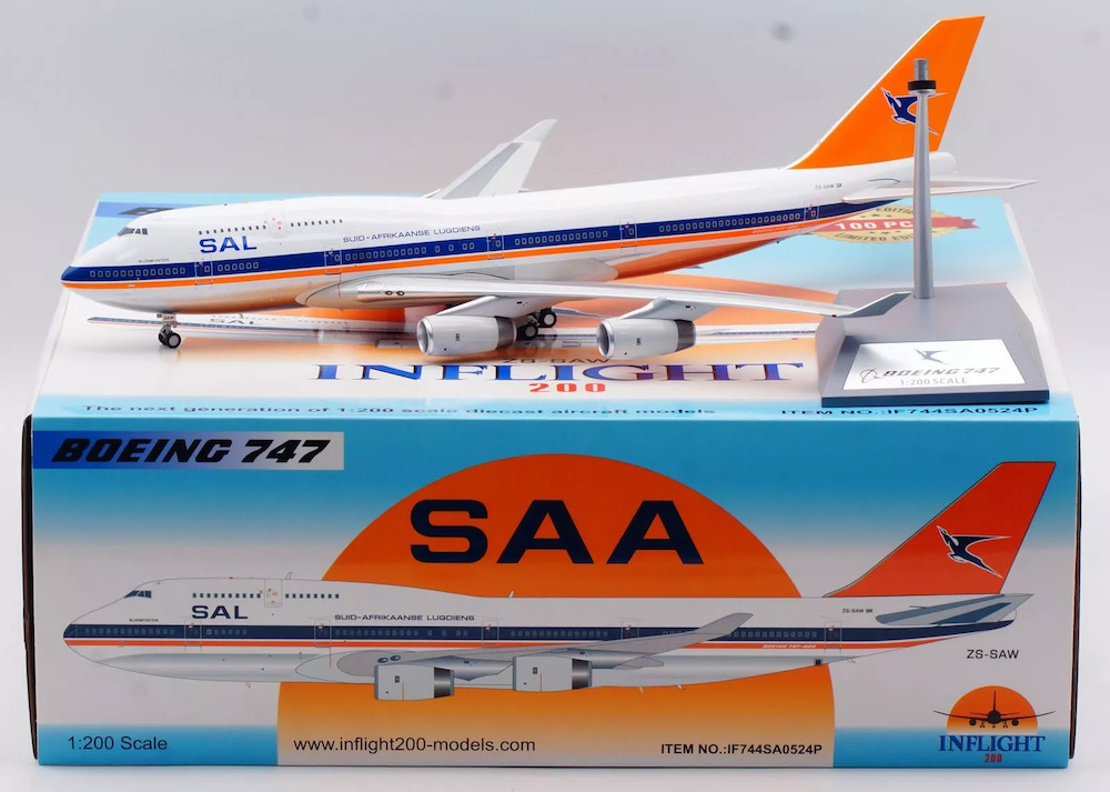 Boeing 747-444 South African Airways Polished | Modelsnavigator.com