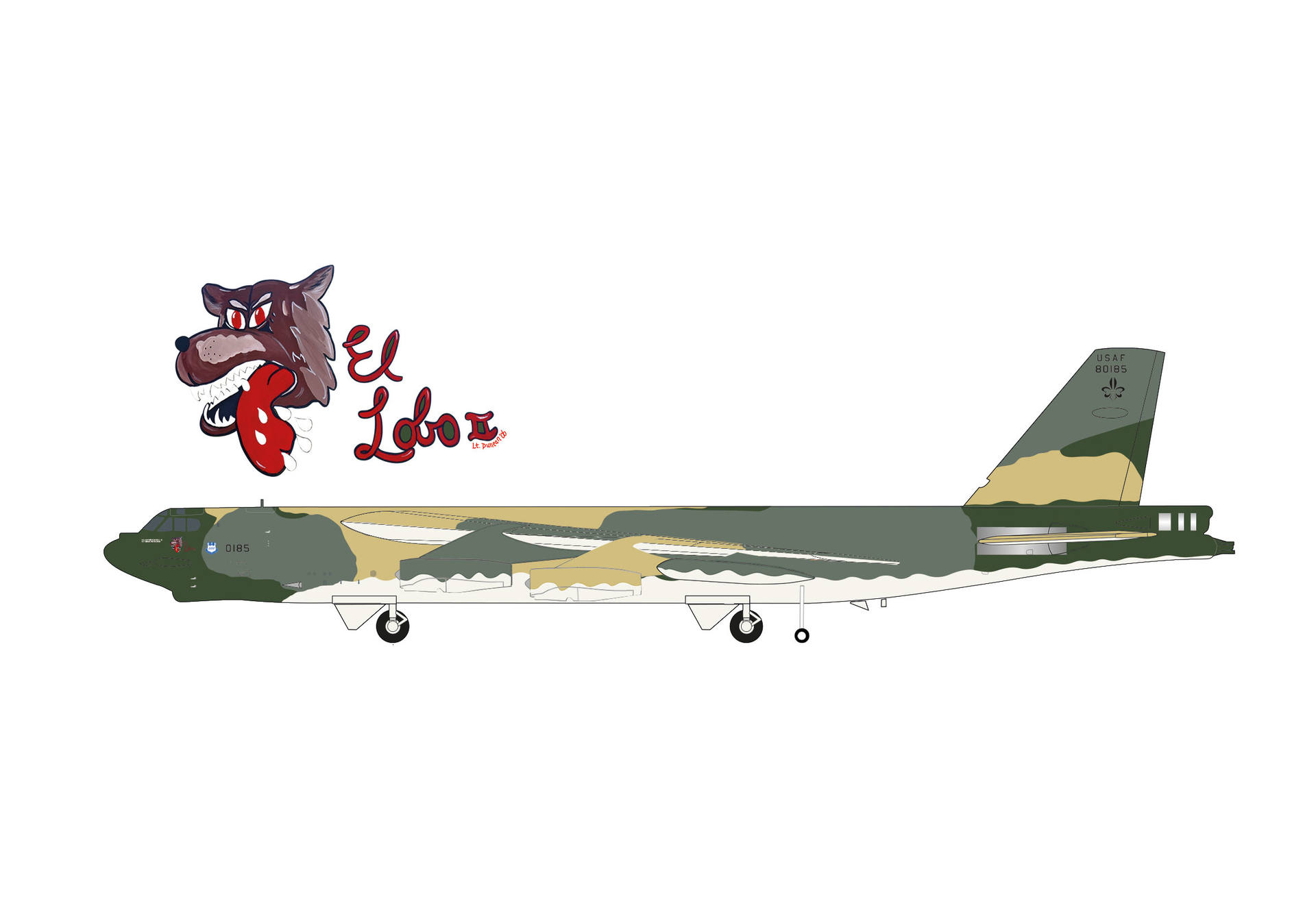 Boeing B-52G U.S. Air Force Stratofortress , Barksdale Air Base – "El ...