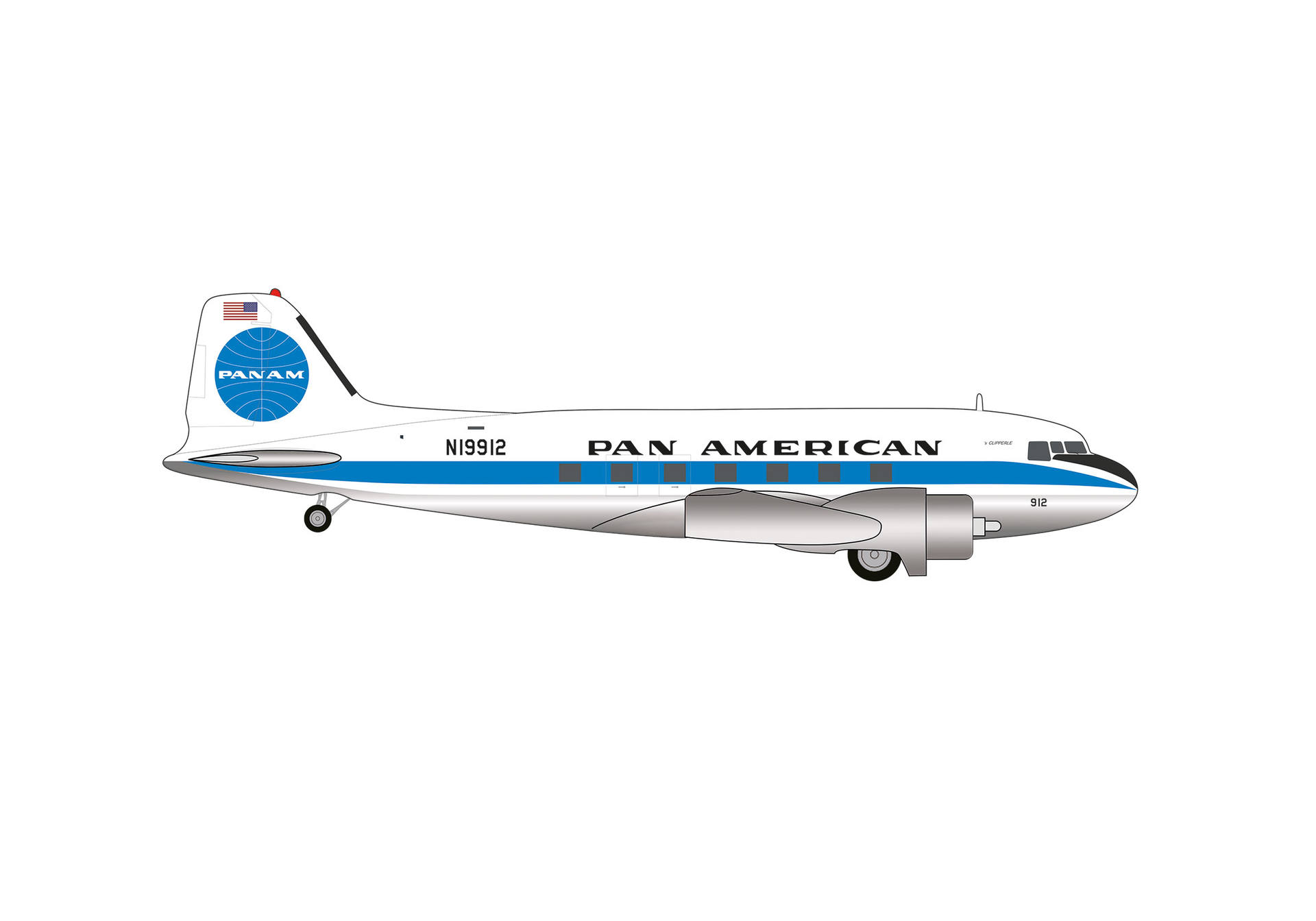 Douglas DC-3 Pan American World Airways | Modelsnavigator.com