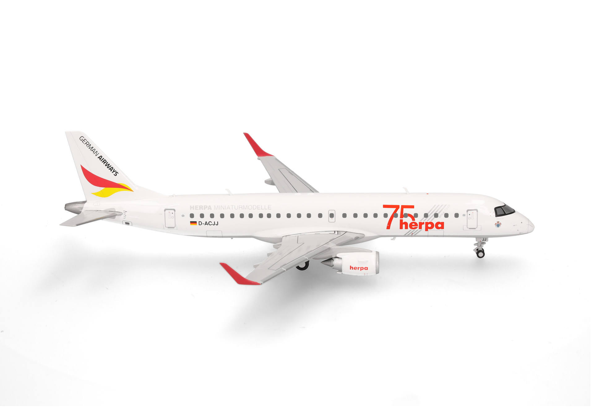 Embraer E190 German Airways “Herpa 75 Years” | Modelsnavigator.com