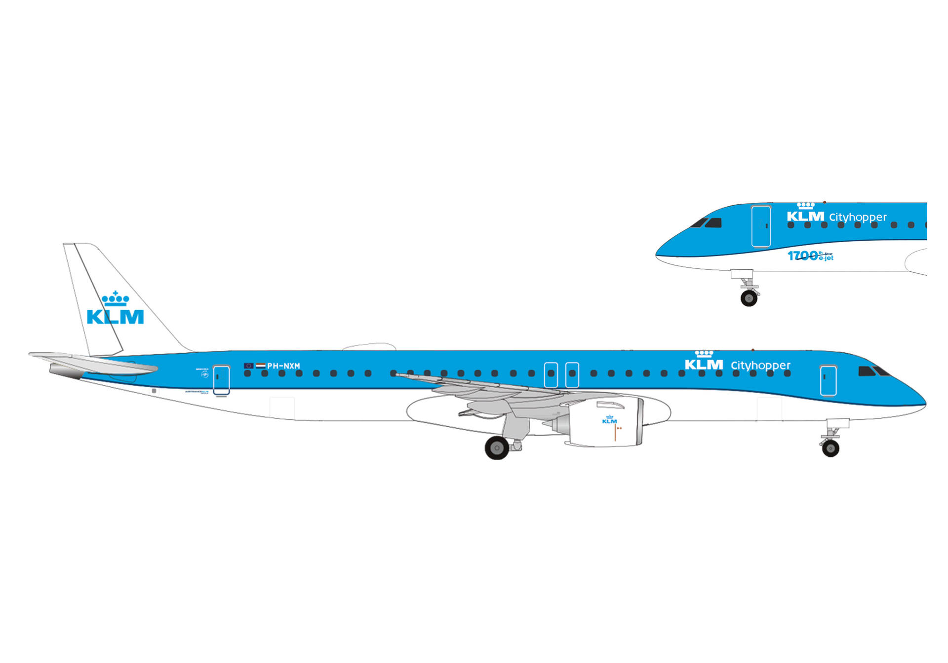 Embraer E195-E2 KLM Cityhopper | Modelsnavigator.com