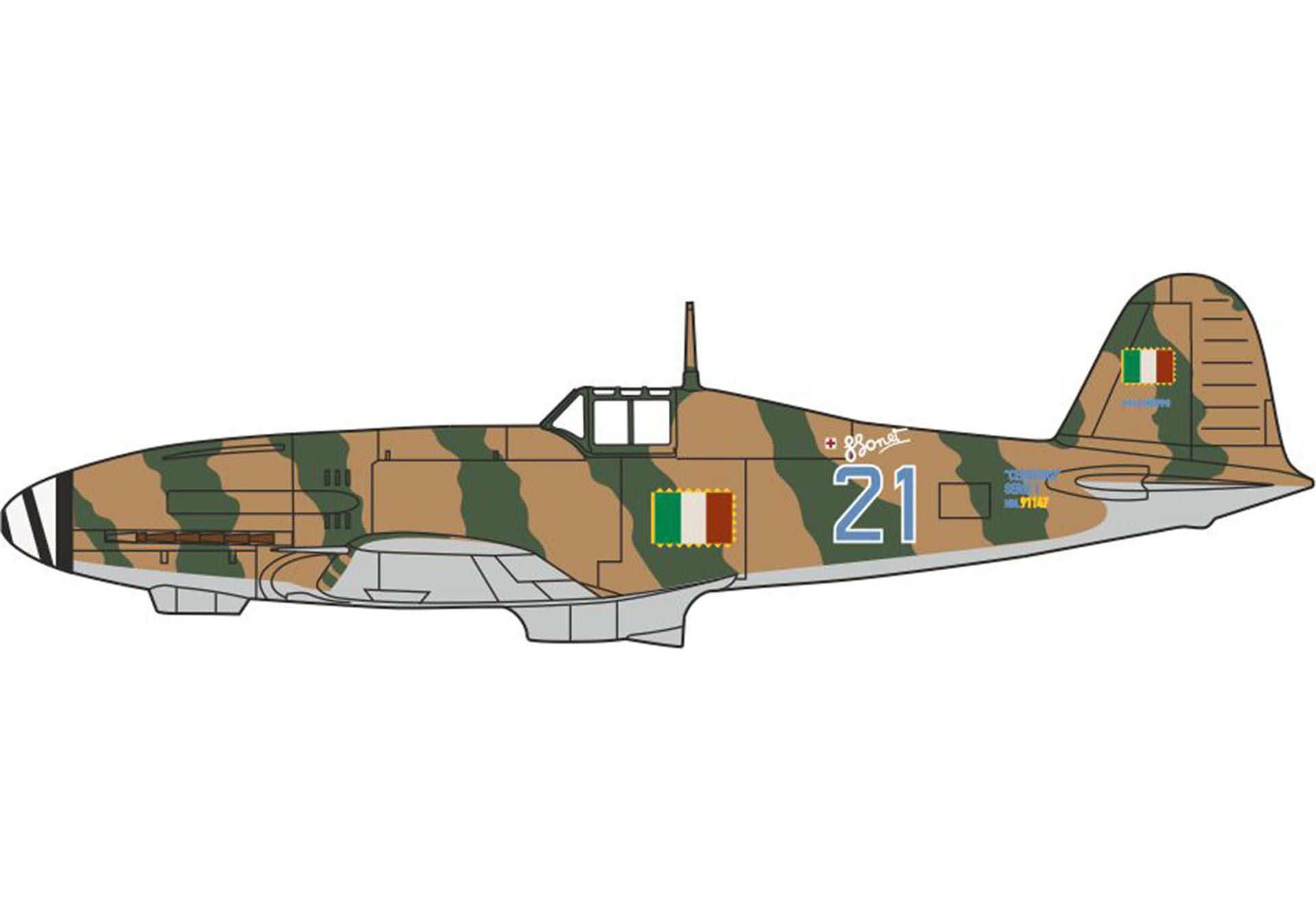 Fiat G55 Centauro - Montefusco Bonet Squadron 1944 | Modelsnavigator.com