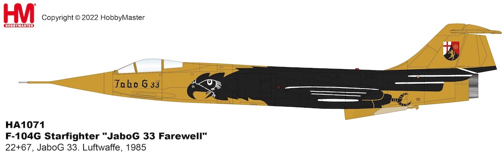 F104G Starfighter "JaboG 33 Farewell" , JaboG 33. Luftwaffe, 1985 | Modelsnavigator.com