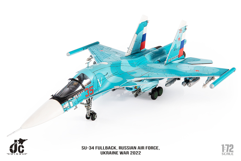 Sukhoi SU-34 Fullback Russian Air Force, Ukraine War, 2022 Red 35 ...