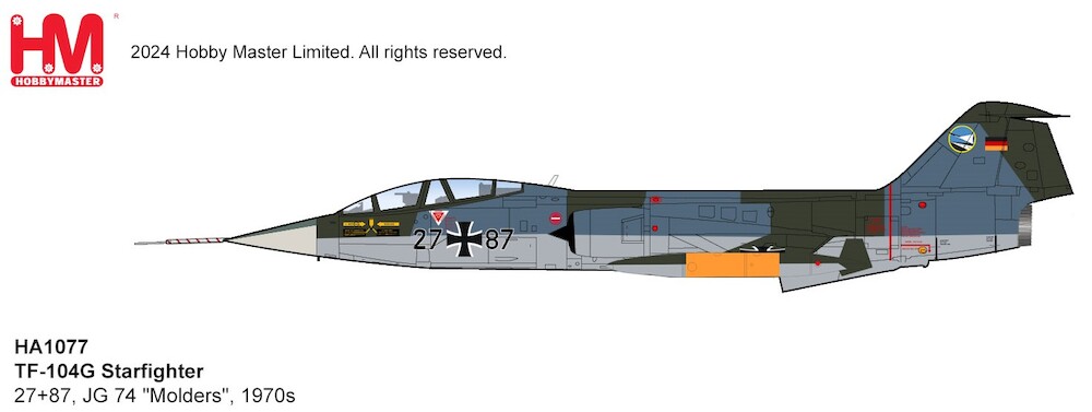 TF104G Starfighter Luftwaffe, JG 74 "Molders", 1970s | Modelsnavigator.com