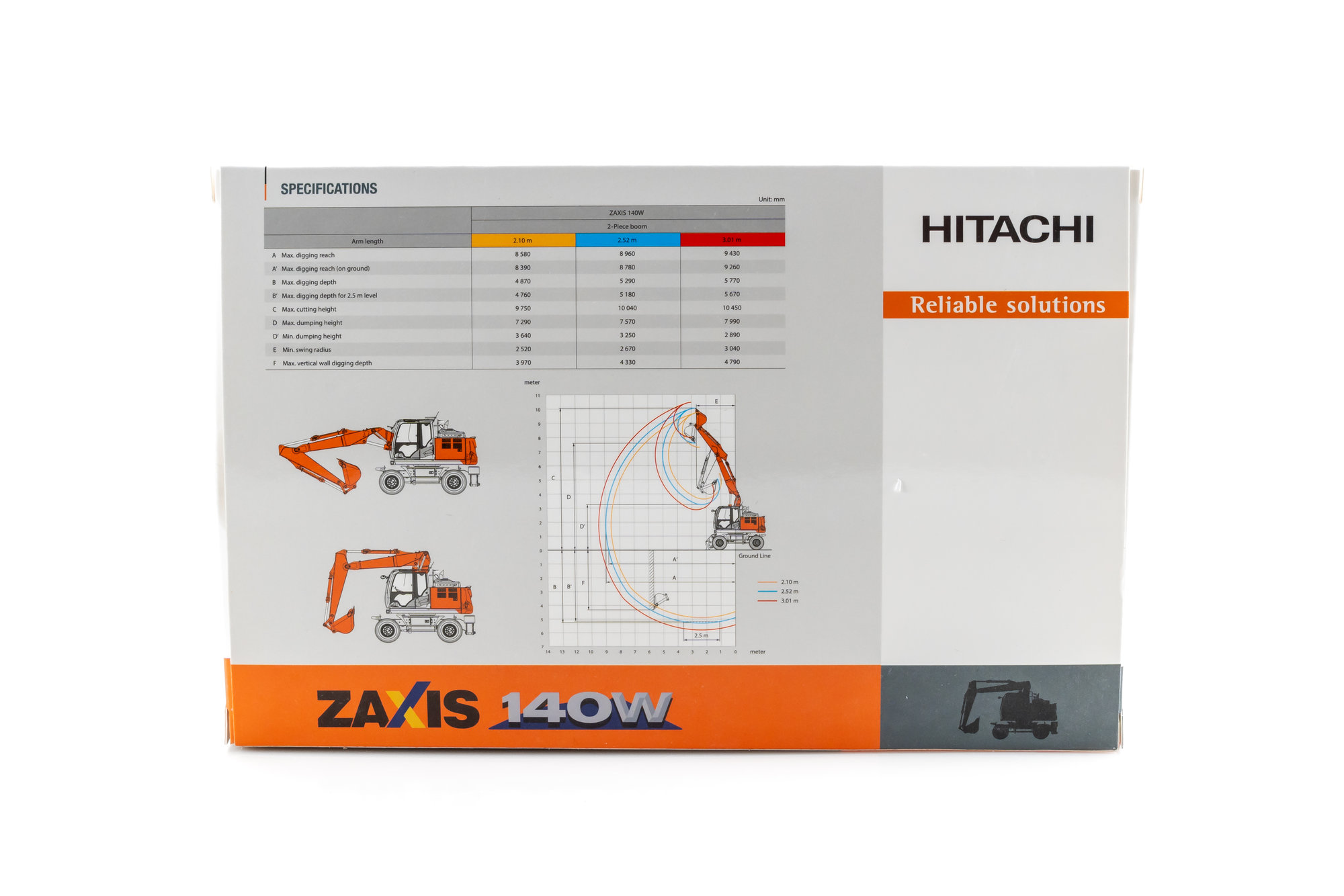 Hitachi ZX140W-6 Wheeled Excavator | Modelsnavigator.com