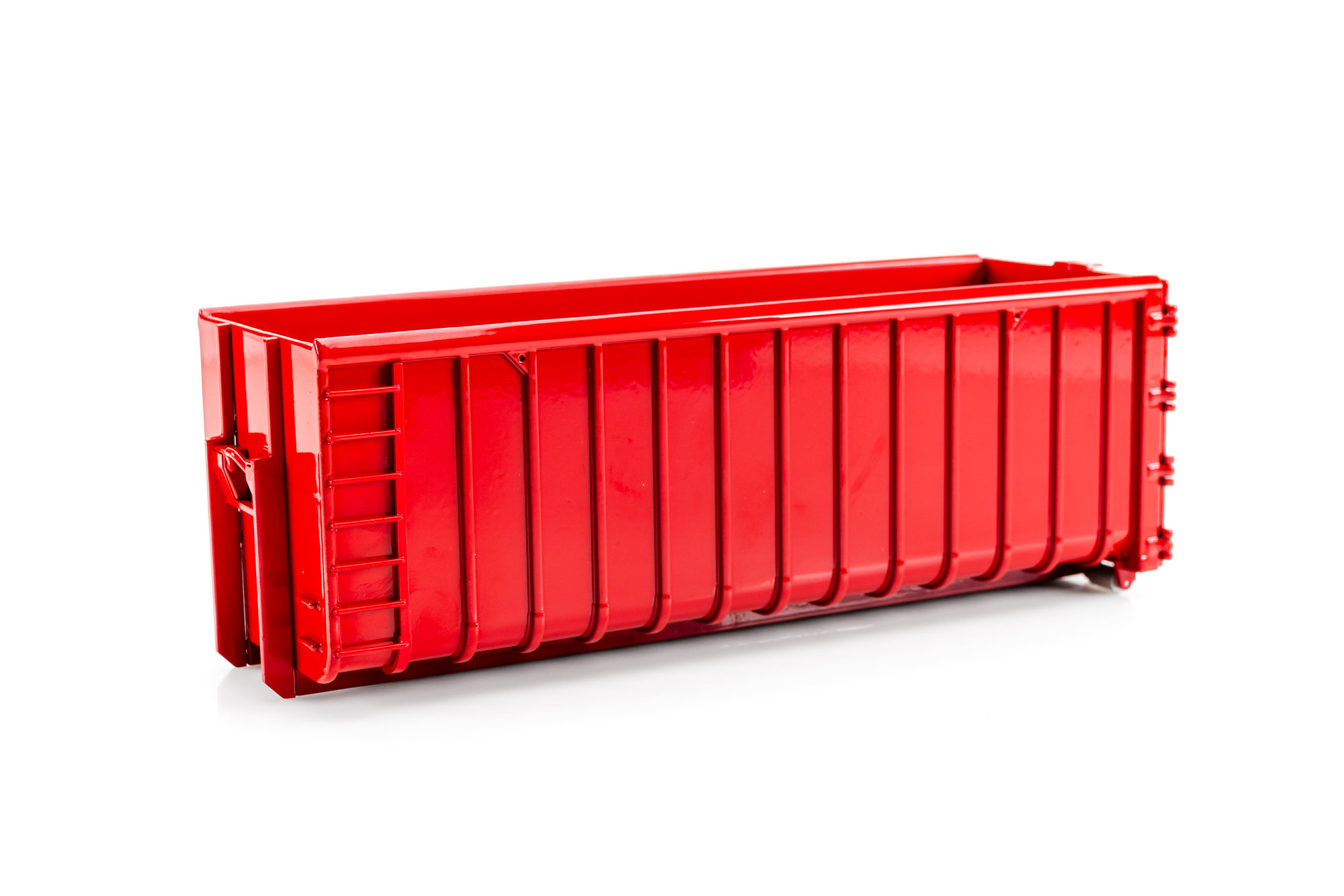 Hooklift container, 40m3, red | Modelsnavigator.com
