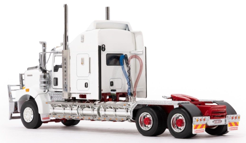 KENWORTH D509 6x4 Sleeper White and red | Modelsnavigator.com