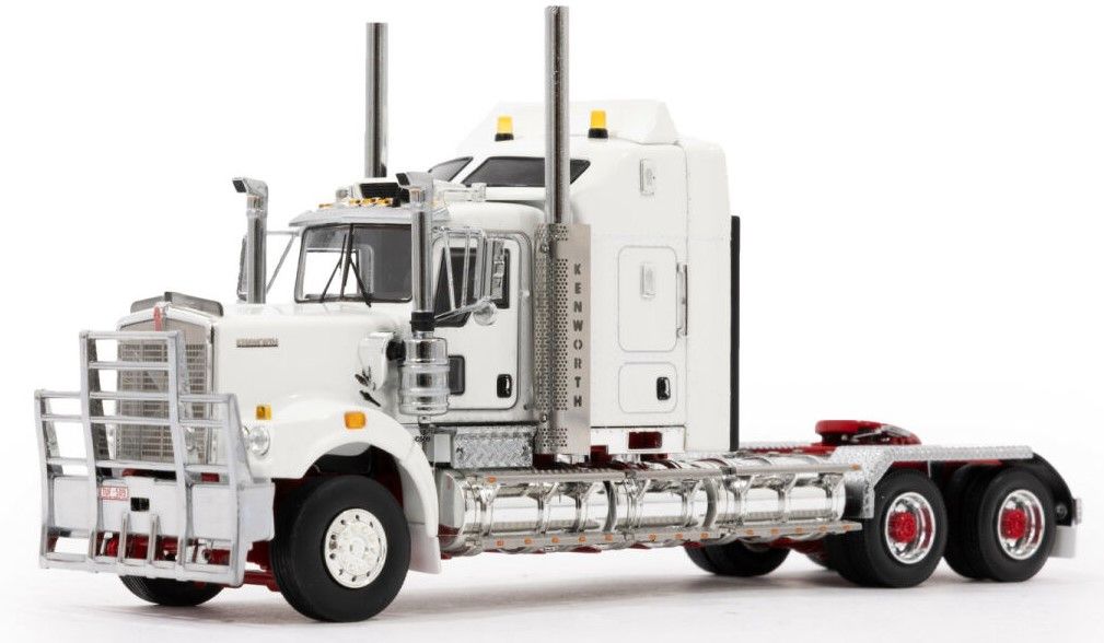 KENWORTH D509 6x4 Sleeper White and red | Modelsnavigator.com
