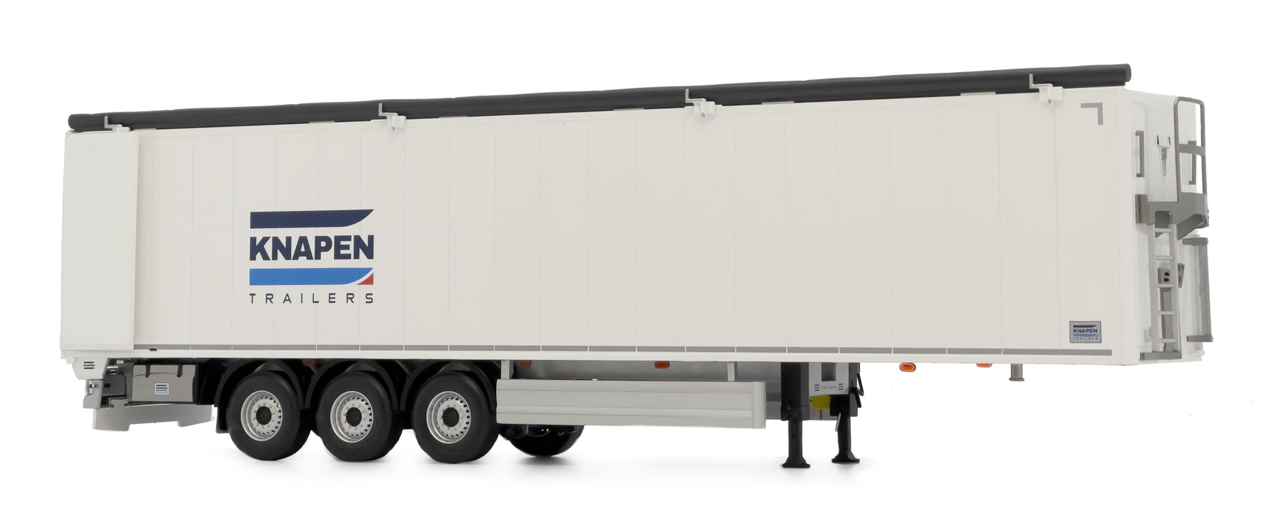 Knapen walking floor trailer, white body, anthracite cover ...