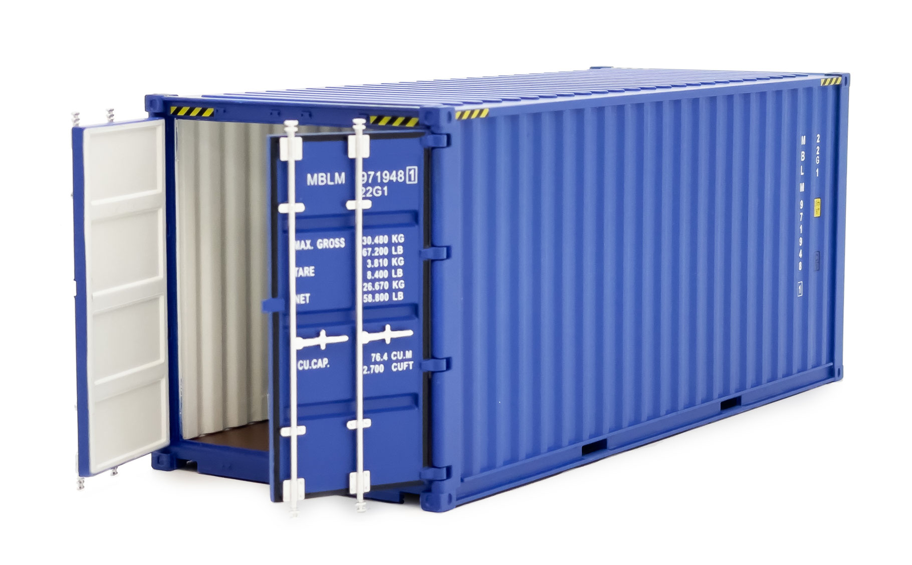 Container 20 ft Sea transport, Blue | Modelsnavigator.com