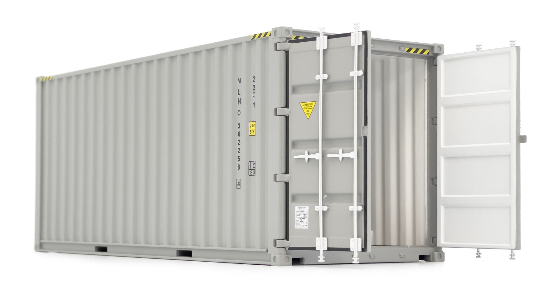 Container 20 ft Sea transport, Grey | Modelsnavigator.com