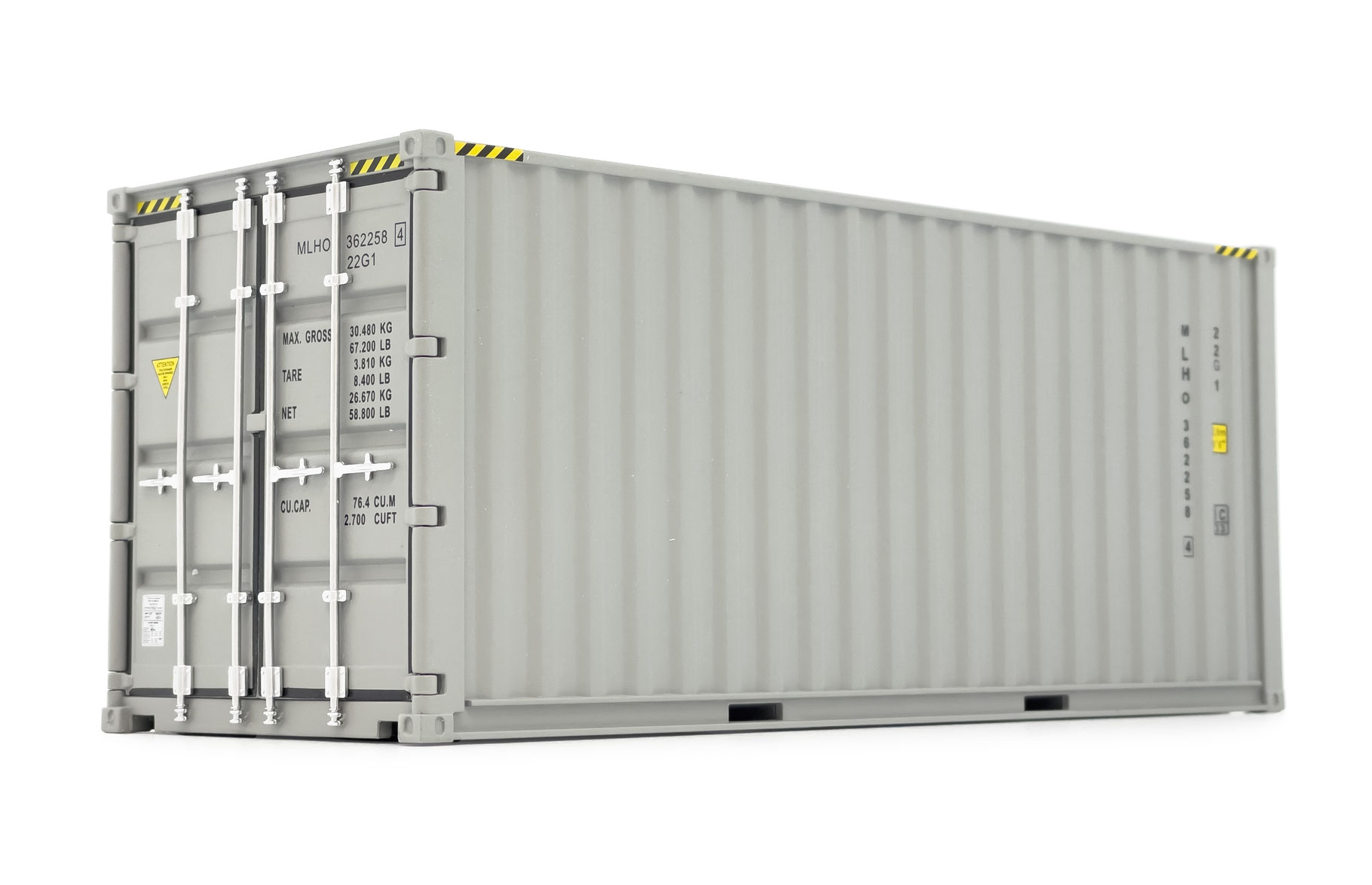 Container 20 ft Sea transport, Grey | Modelsnavigator.com