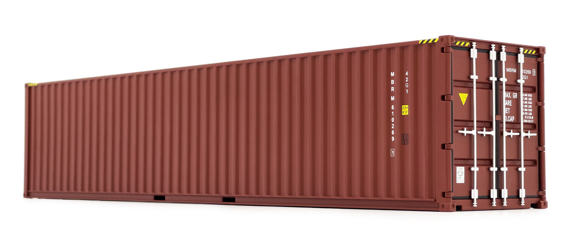 40 FT SEA SHIPPING CONTAINER, BROWN | Modelsnavigator.com