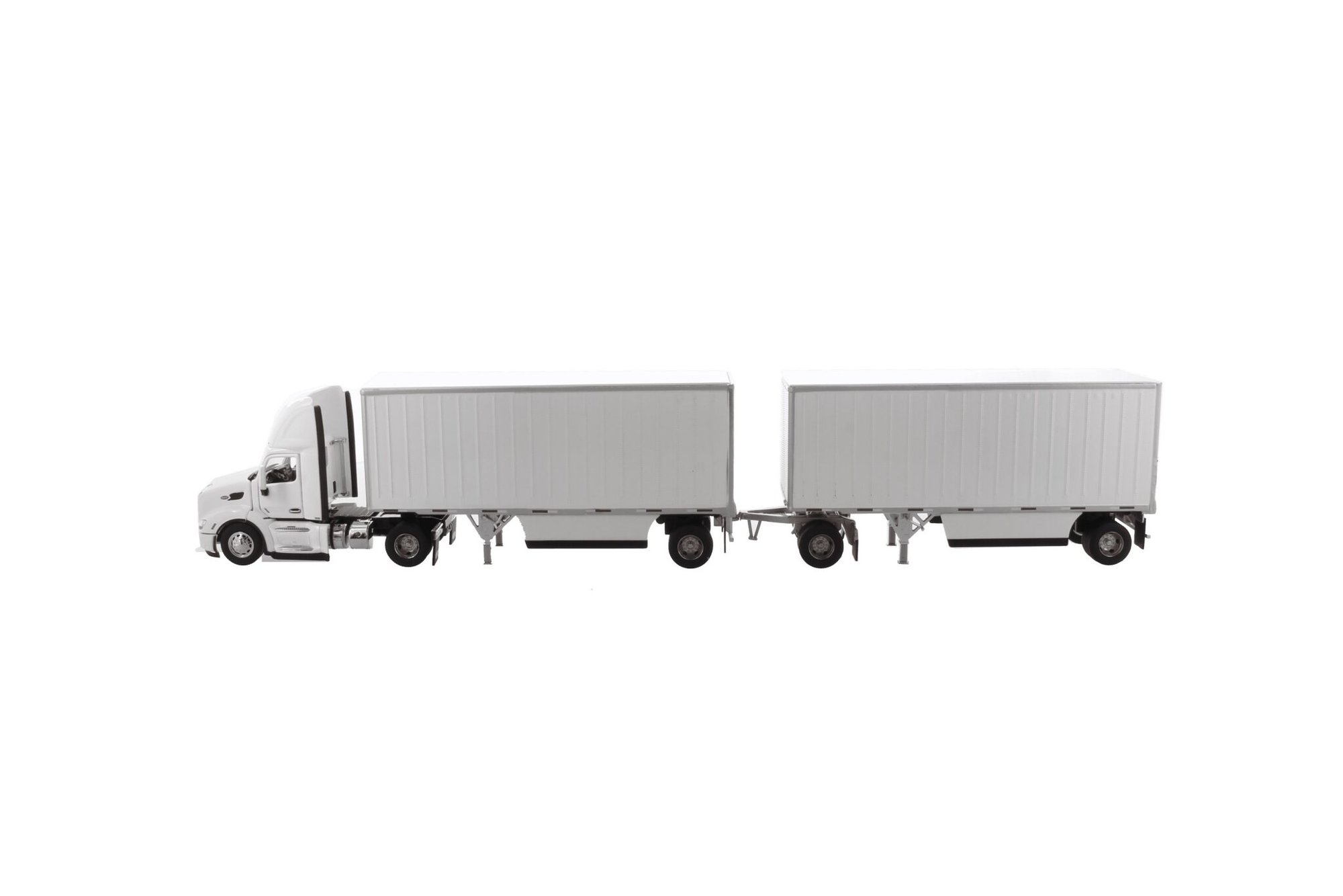 Peterbilt 579 UltraLoft Tractor White with Wabash National 28ft Pup ...