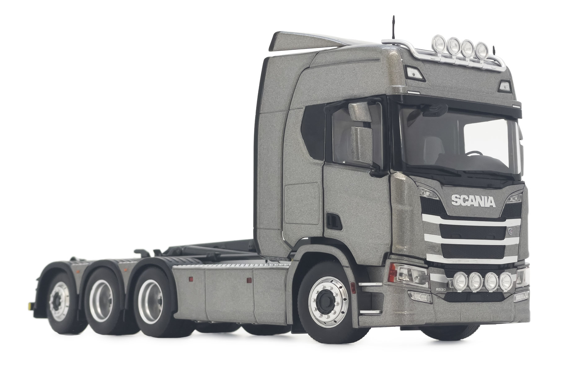 Scania R500 with hooklift, silver | Modelsnavigator.com
