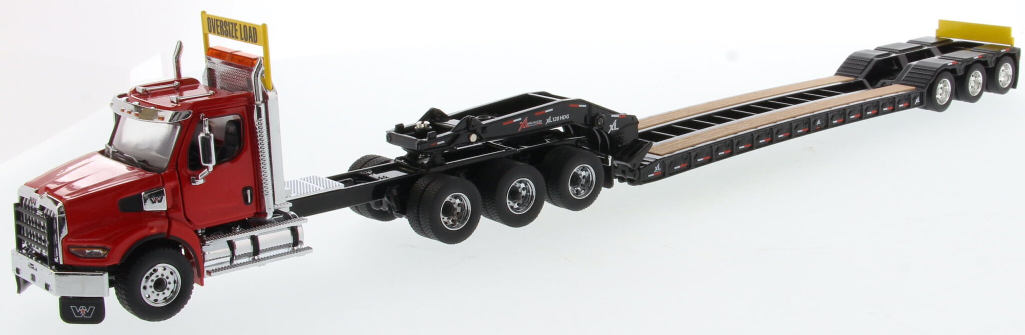 Western Star 49X SBFA Tridem Heavy-Haul Tractor and XL 120 HDG Trailer ...