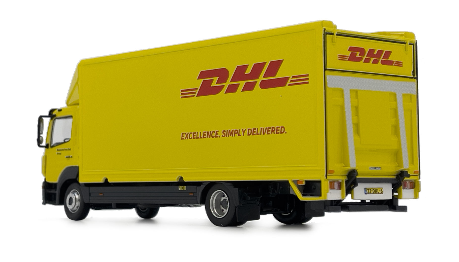 Mercedes-Benz Atego yellow, DHL design | Modelsnavigator.com