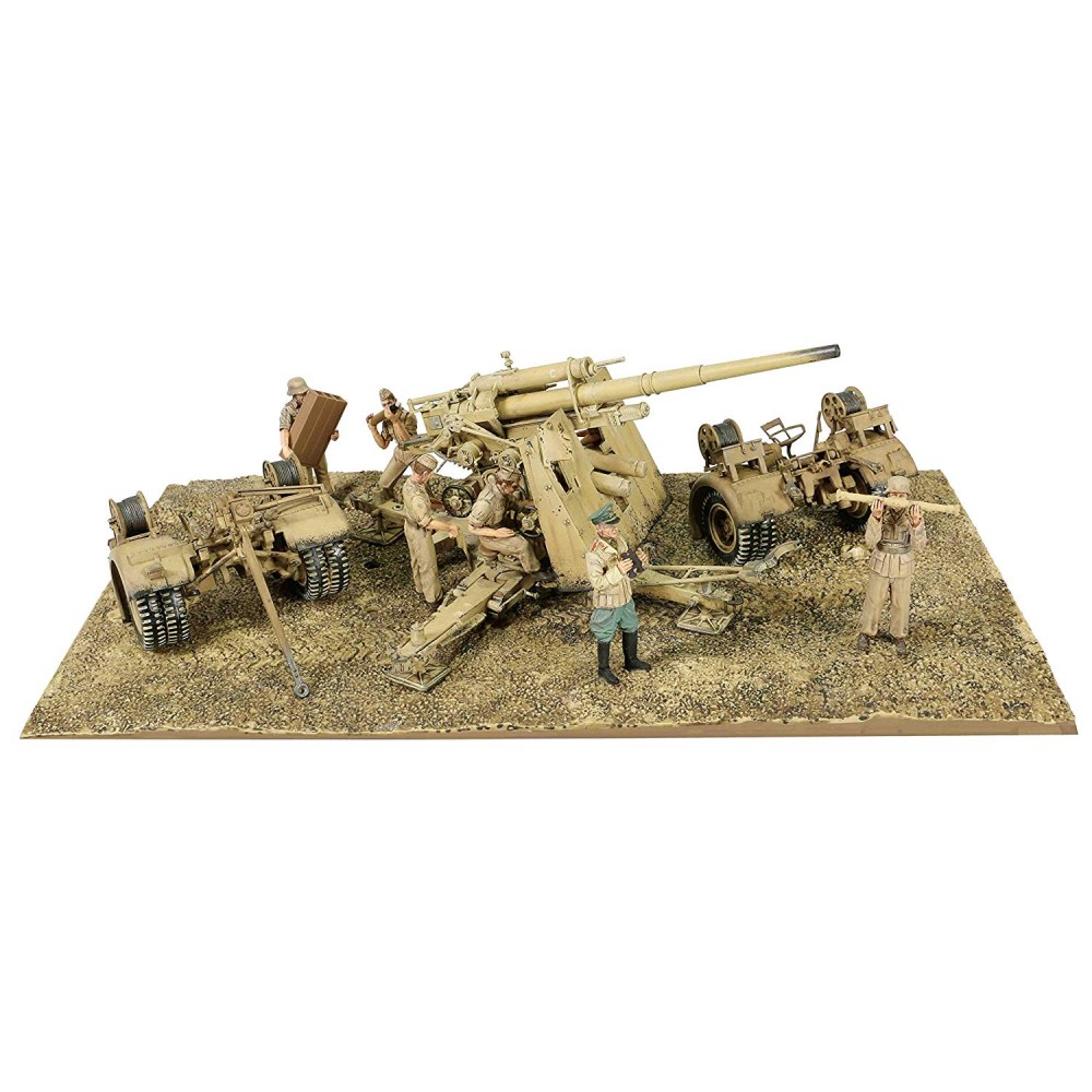 German Krupp 88mm FlaK 36, Flak Rohr 18 gun barrel and towing vehicle ...