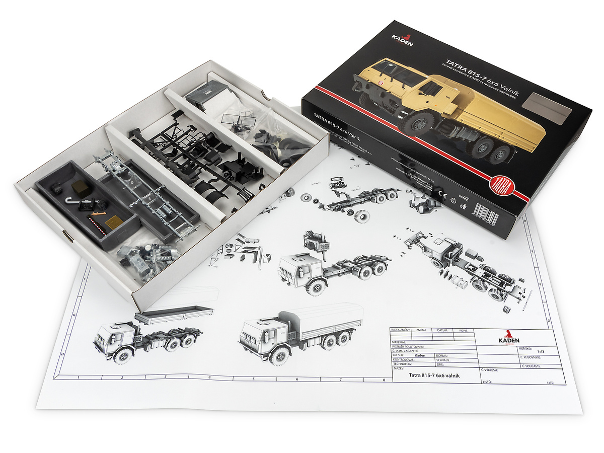 Building kit Kaden TATRA 815 6x6 flatbed | Modelsnavigator.com
