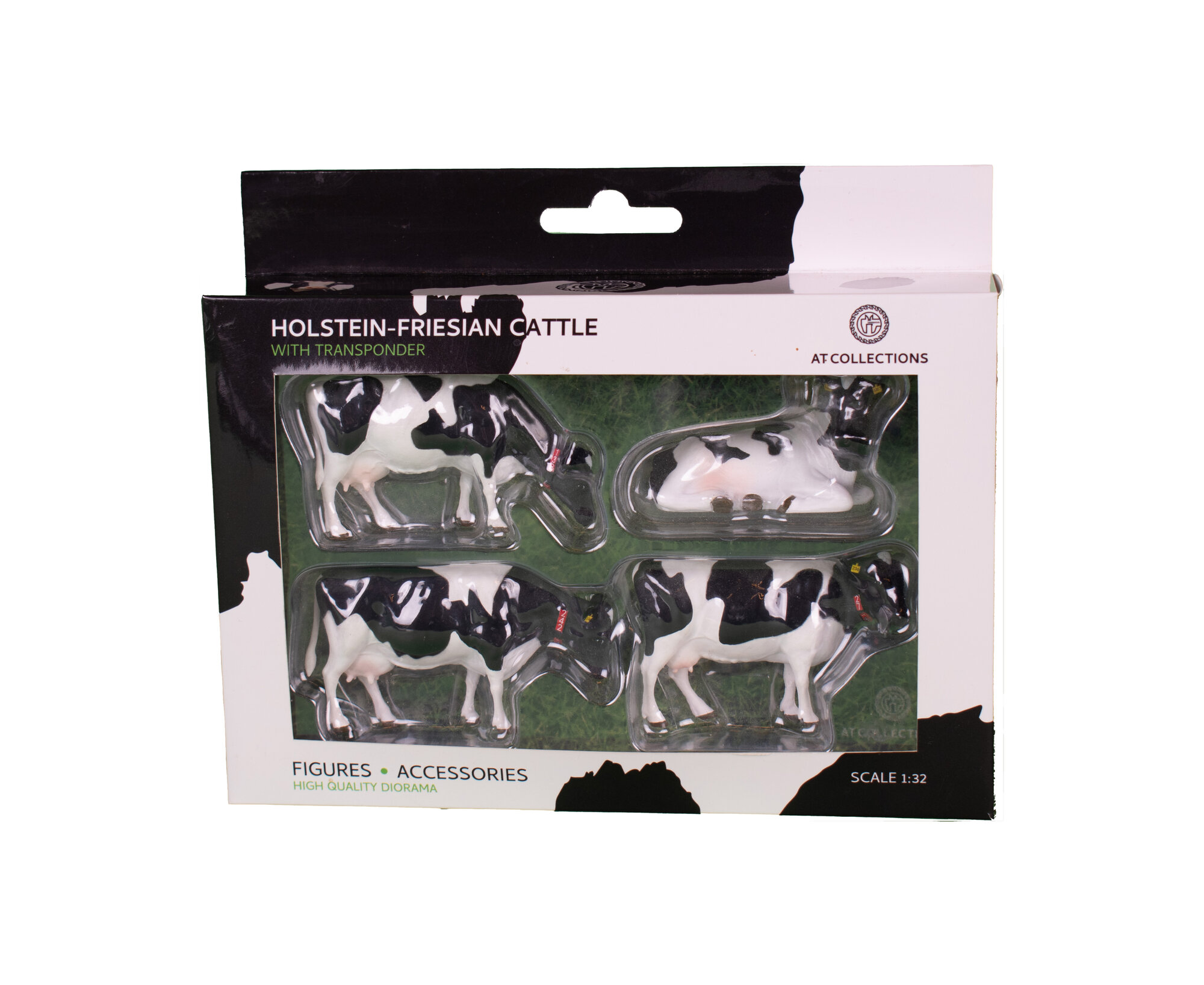 Set of 4 cows - Holstein-Friesian cattle | Modelsnavigator.com