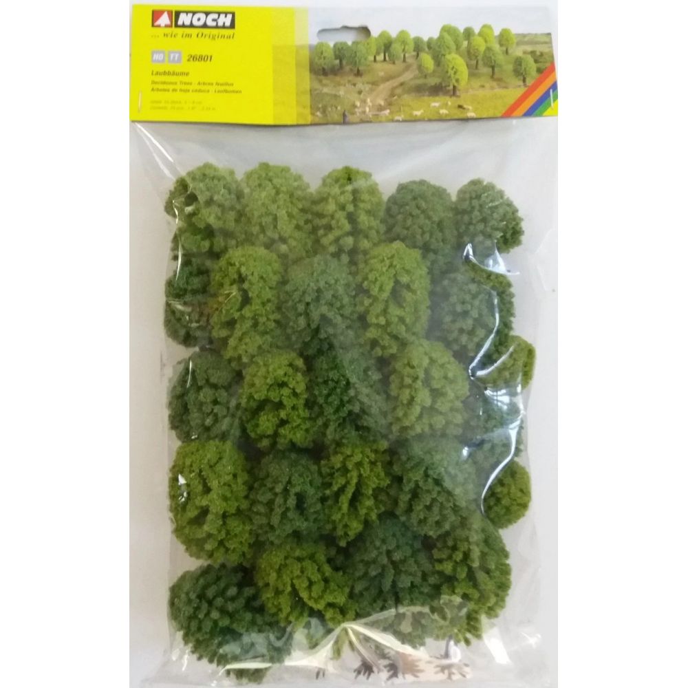 Deciduous trees 25 pcs pack, 5-9cm | Modelsnavigator.com
