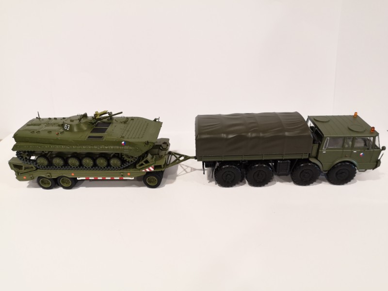 TATRA 813 8x8 Kolos + low loader Transporta P32 + belt conveyor BVP-1 ...