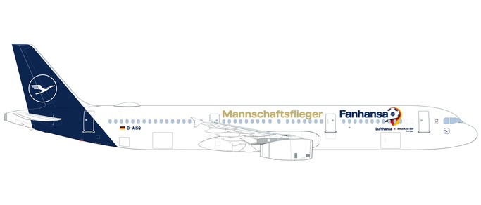 Airbus A321 Lufthansa “Fanhansa Mannschaftsflieger” | Modelsnavigator.com